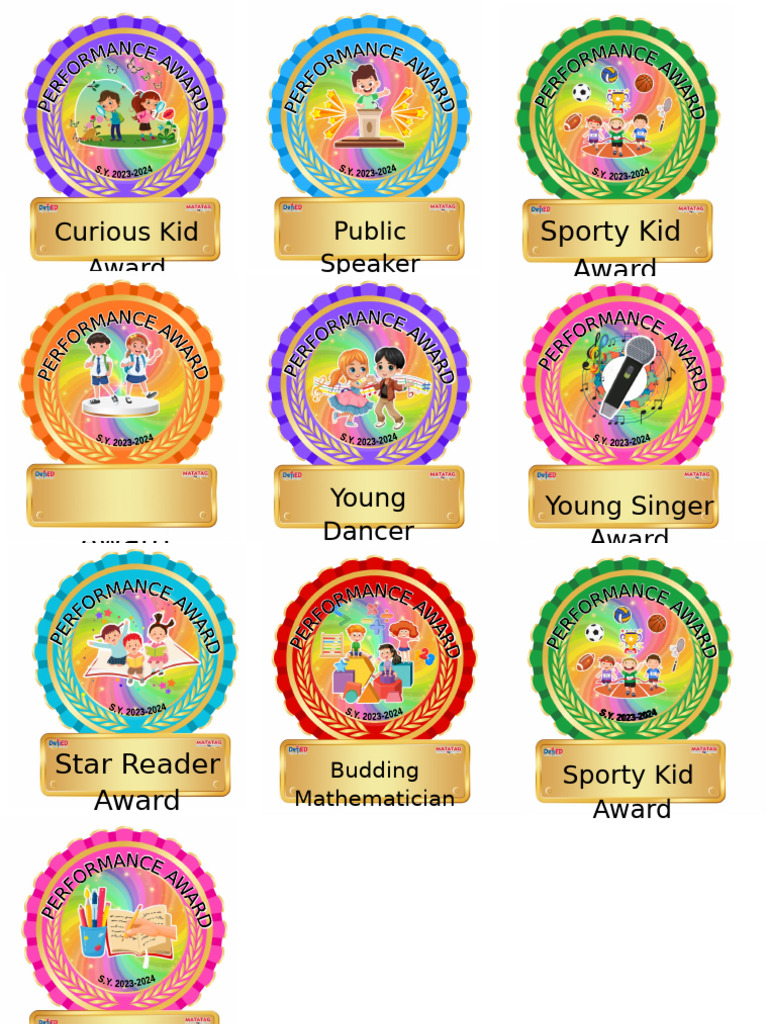 Editable Ribbon Awards | PDF