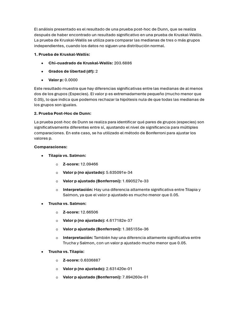 Analisis de Estadistica | PDF