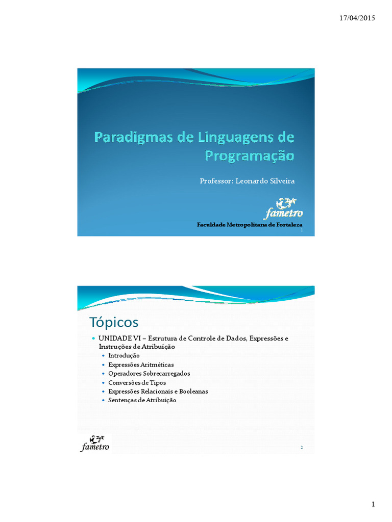 Aula 06 de Linguagem de Programação | PDF | C ++ | Computadores