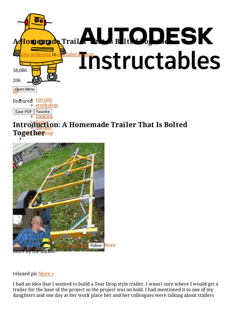 A Homemade Trailer That Is Bolted Together - 11 Steps (With Pictures) - Instructables | PDF ...