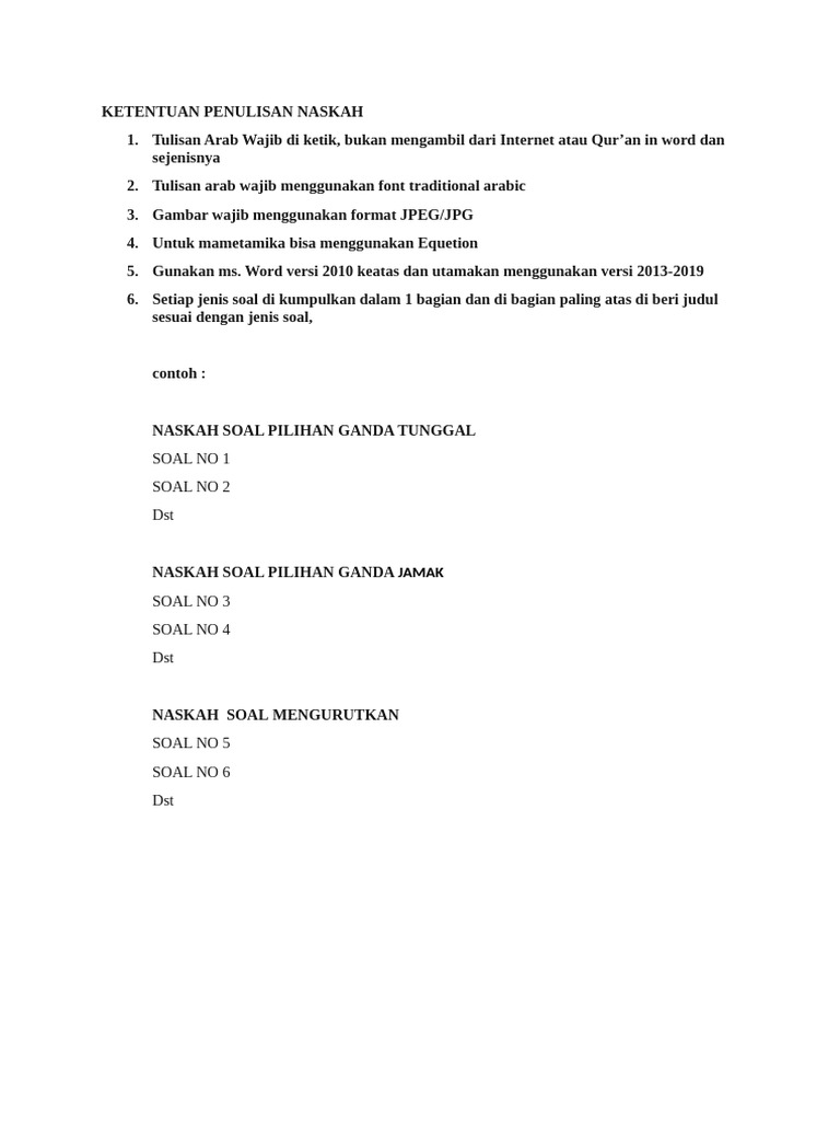 Master Naskah Soal 2024 | PDF