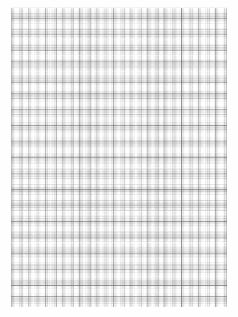 Standard Graph Paper PDF A4 1mm Dark Grey | PDF
