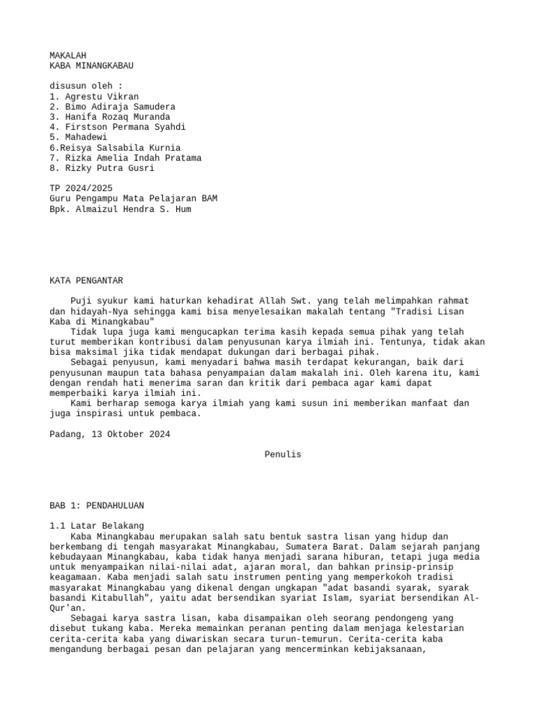 MAKALAH KABA-WPS Office | PDF