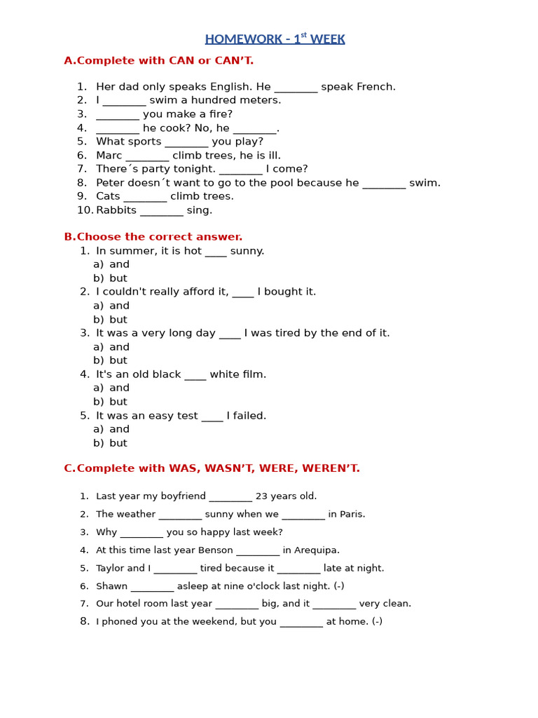 Homework - 1st Week - Basic 9 | PDF