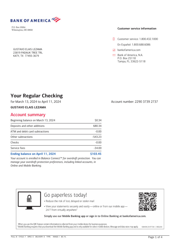 Estmt - 2024 04 11 | PDF