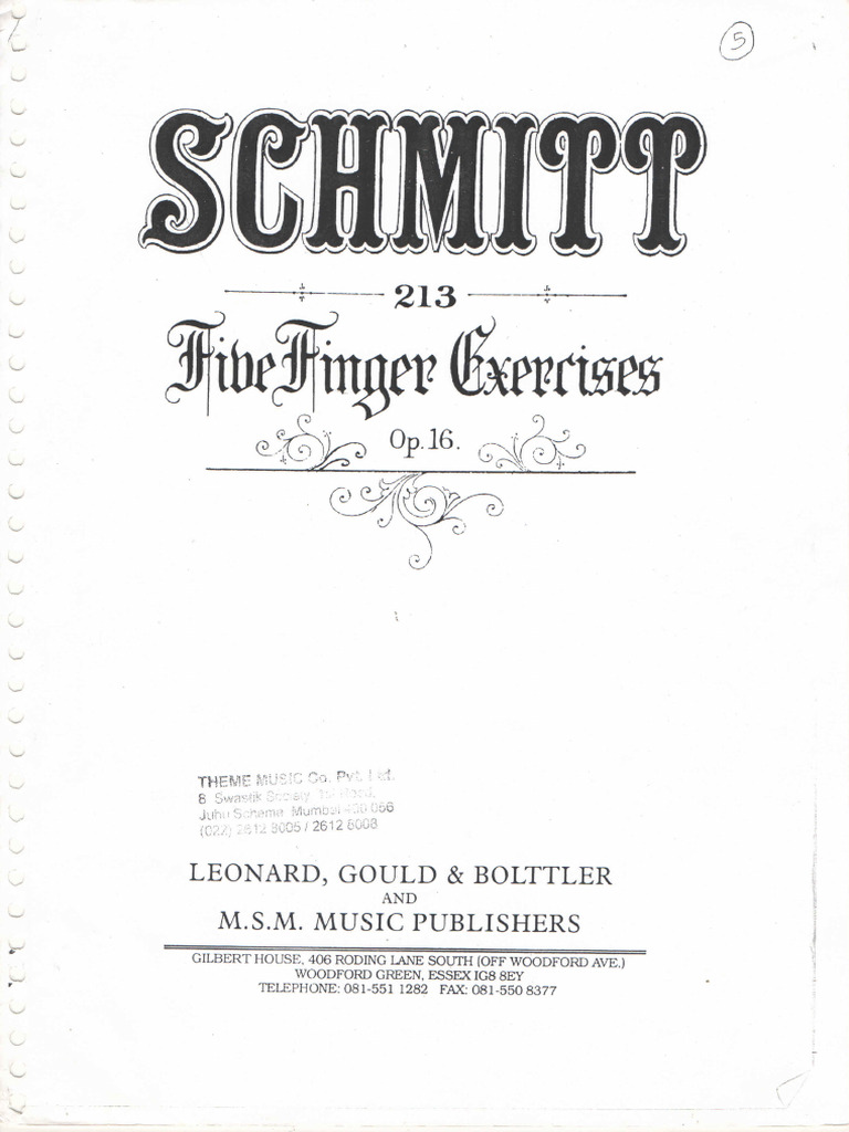 Five Finger Exercises | PDF