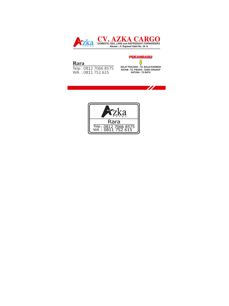 Katru Nama Dan Stempel Azka | PDF