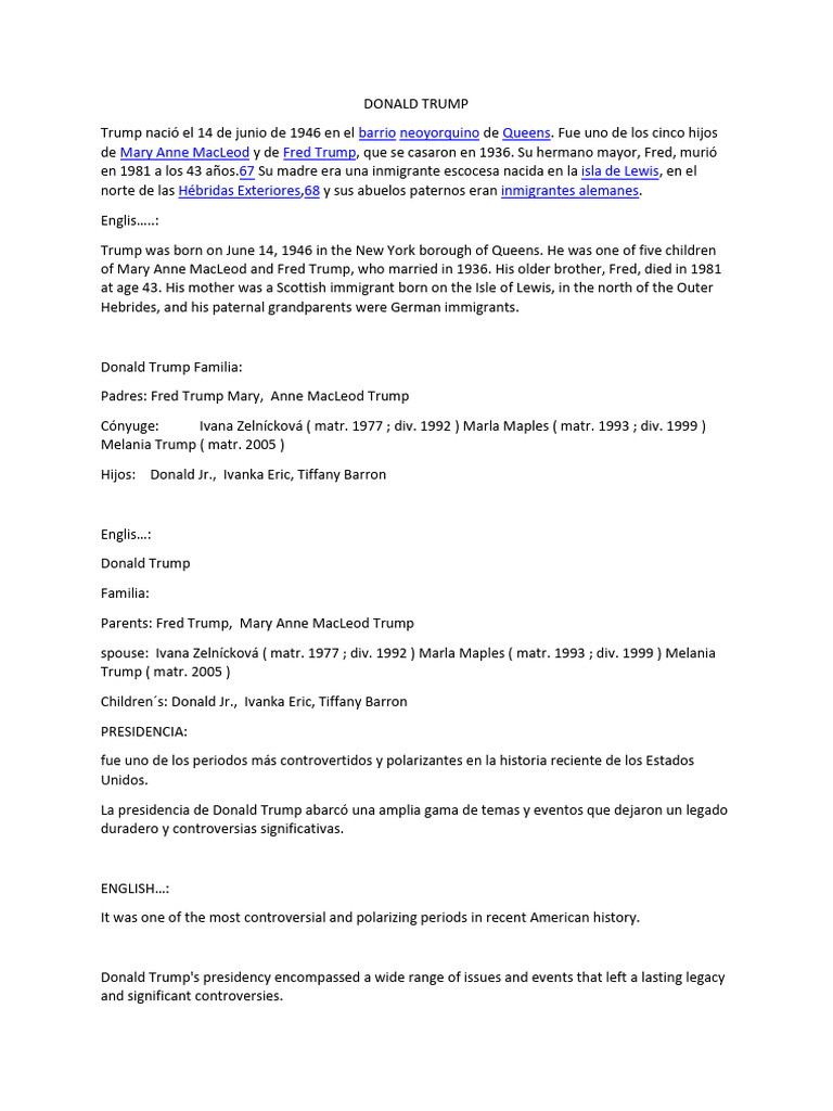Donald Trump | PDF