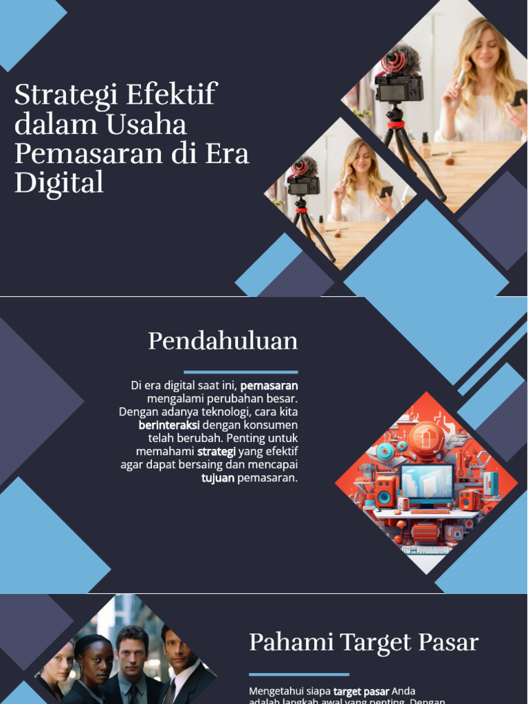 Strategi Efektif Dalam Usaha Pemasaran Di Era Digital | PDF