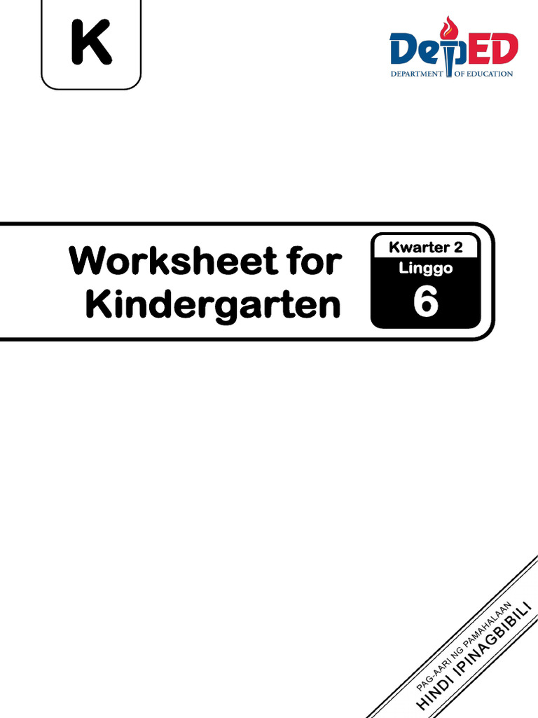 WS Kindergarten Q2 Week6 v.2 | PDF