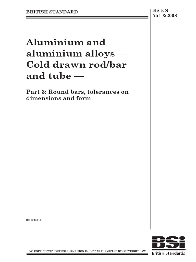 BS EN 754-3-2008 | PDF