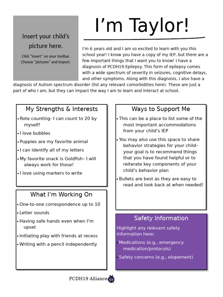 Child School Intro Letter | PDF
