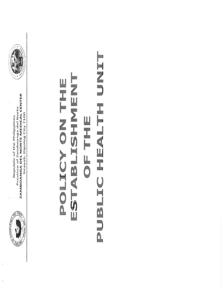 Public Health Unit | PDF