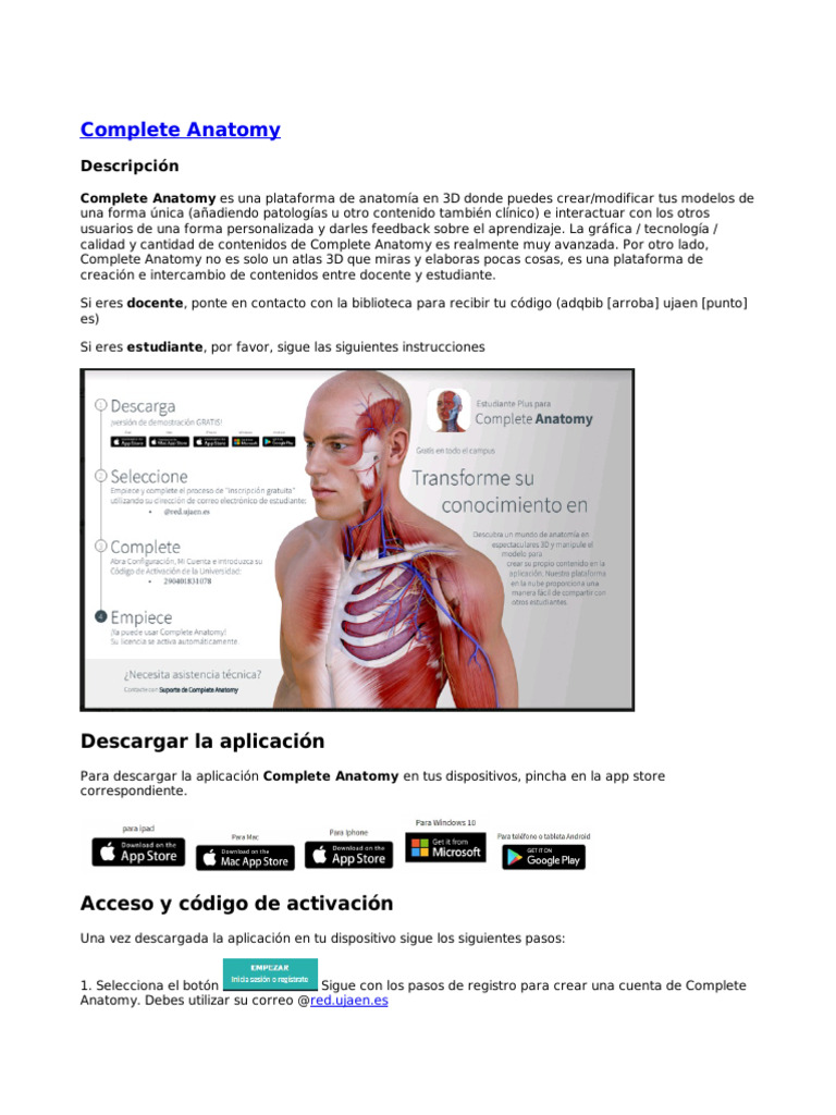 Complete Anatomy | PDF