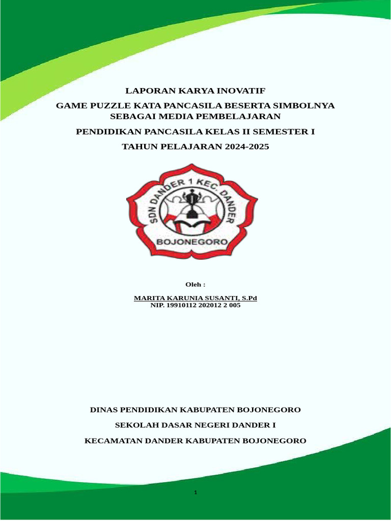 Pemanfaatan Game Puzzle Kata Simbol Pancasila Kelas 2 Marita | PDF