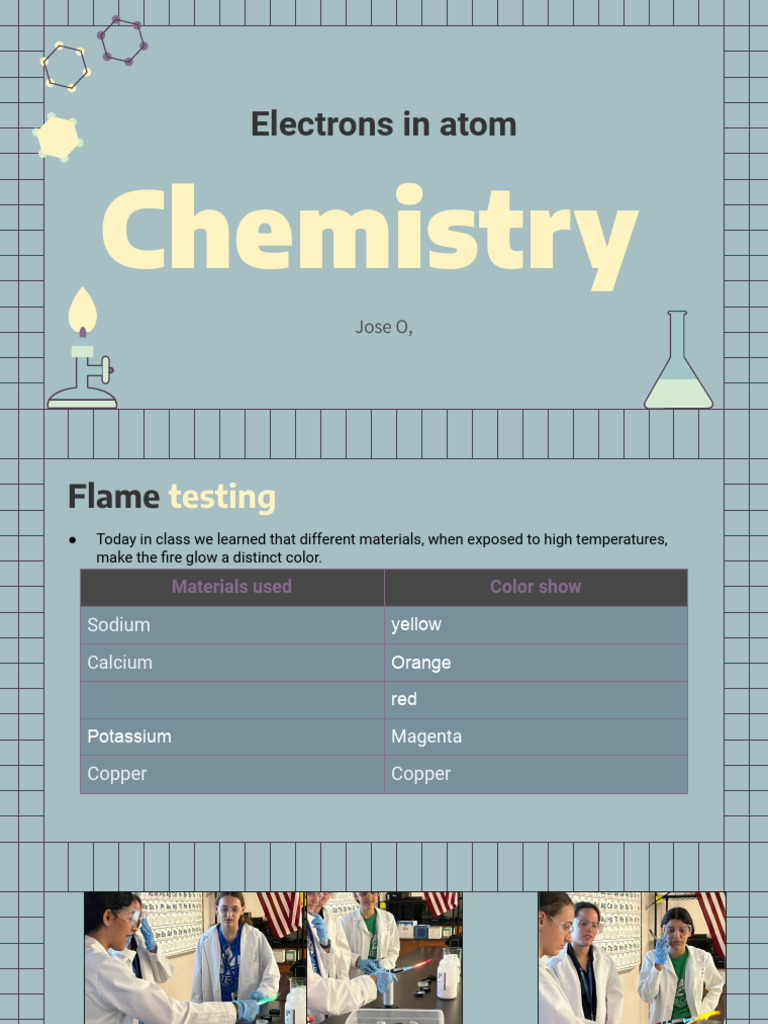 Science Subject For High School - 9th Grade - Chemistry by Slidesgo | PDF