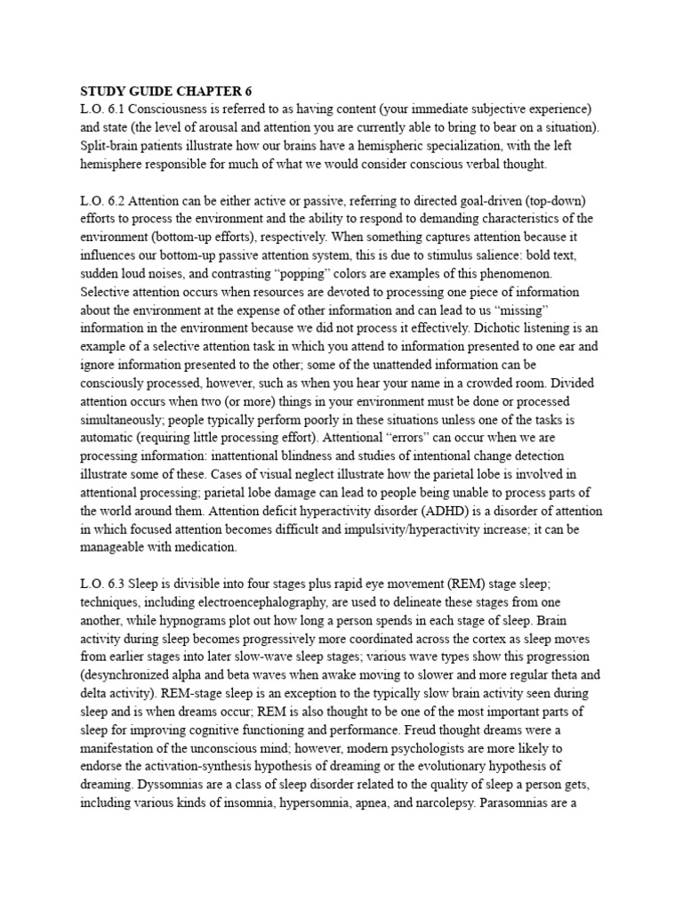 Study Guide Chapter 6 PDF | PDF
