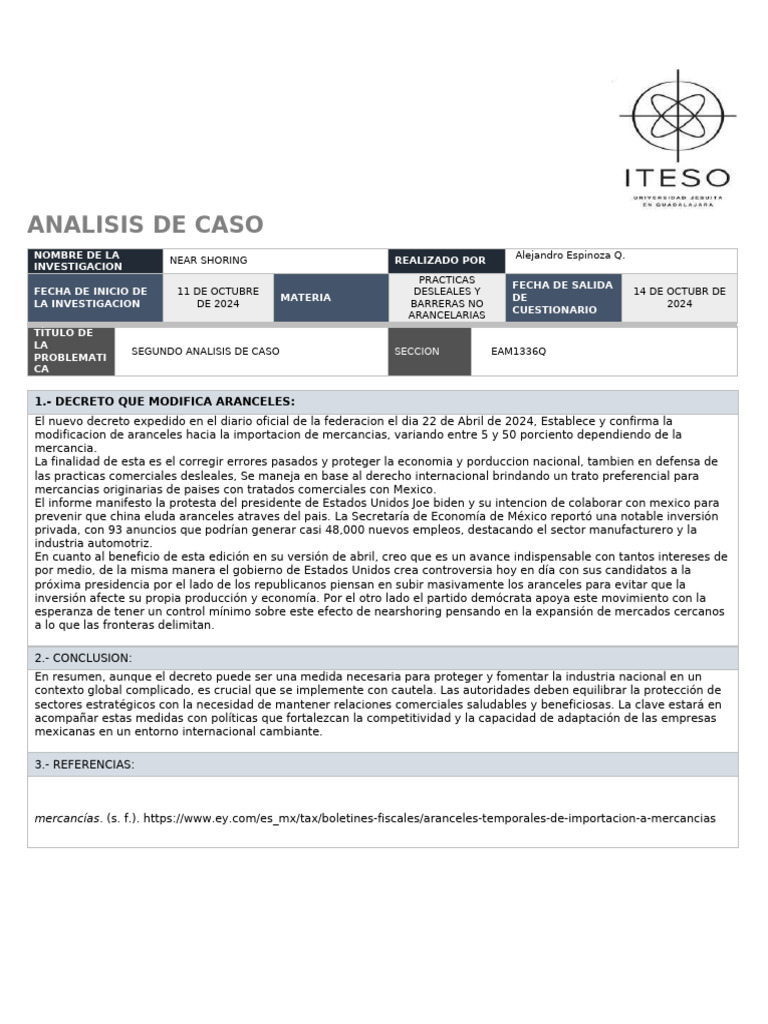 ANALSIS DE CASO #2 | PDF