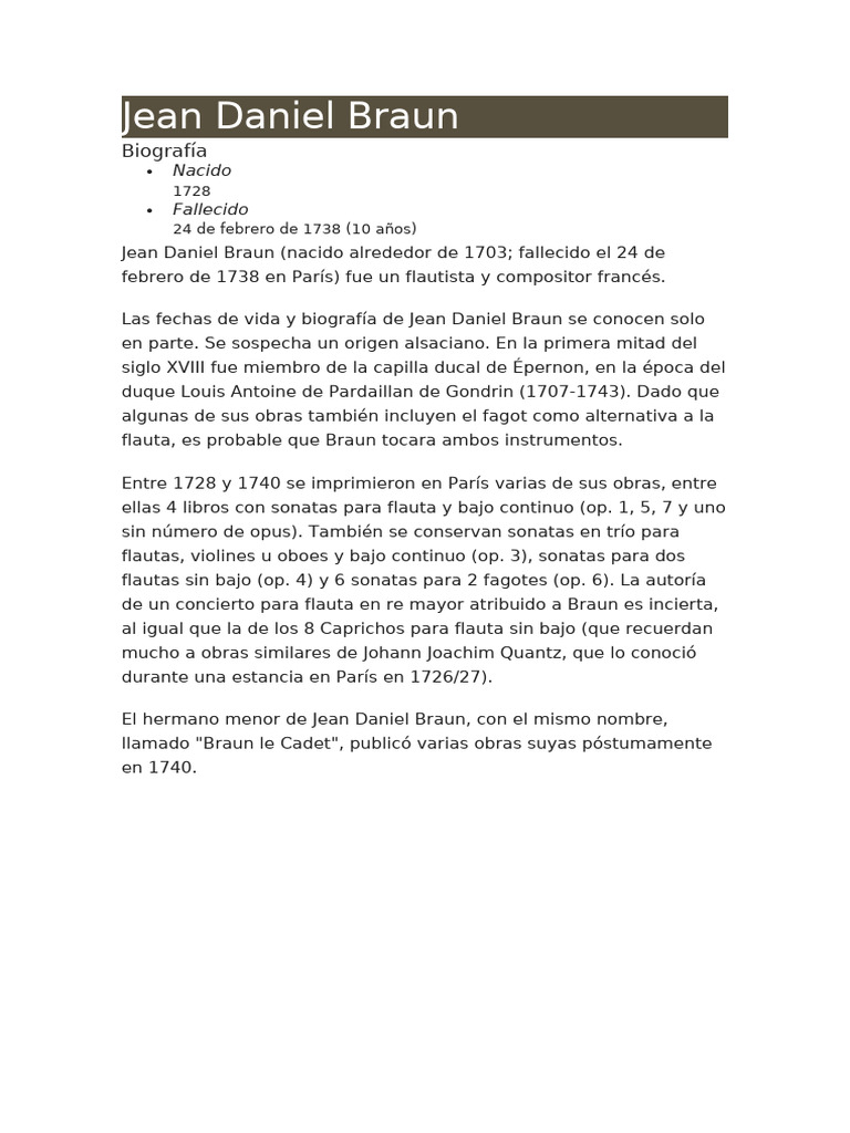 Jean Daniel Braun | PDF