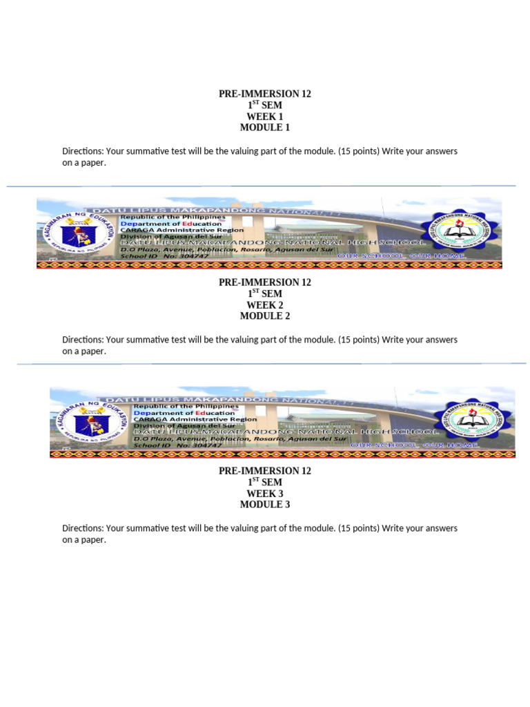 BPP12 3RD Q Week1-3 | PDF