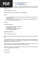 Modelo Carta Aberta | PDF
