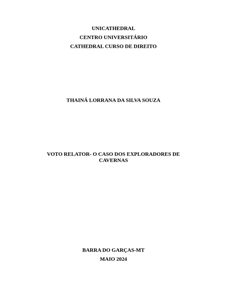 Voto Relator - Thainá | PDF