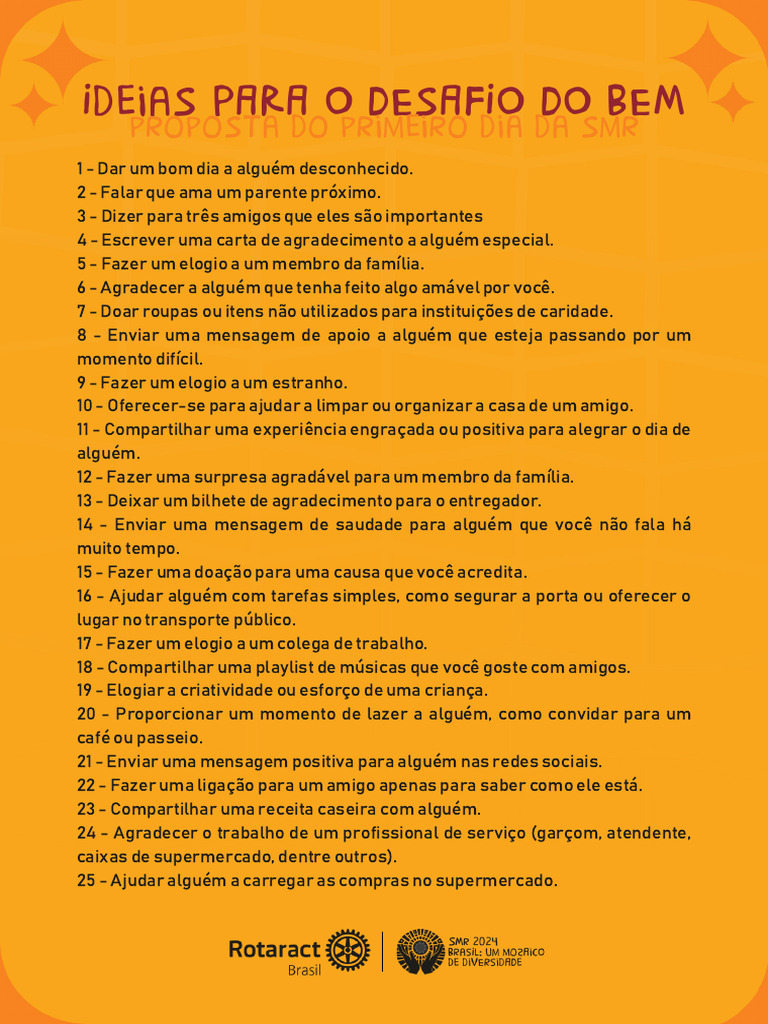 40 Ideias para o Desafio do Bem | PDF | Autoajuda