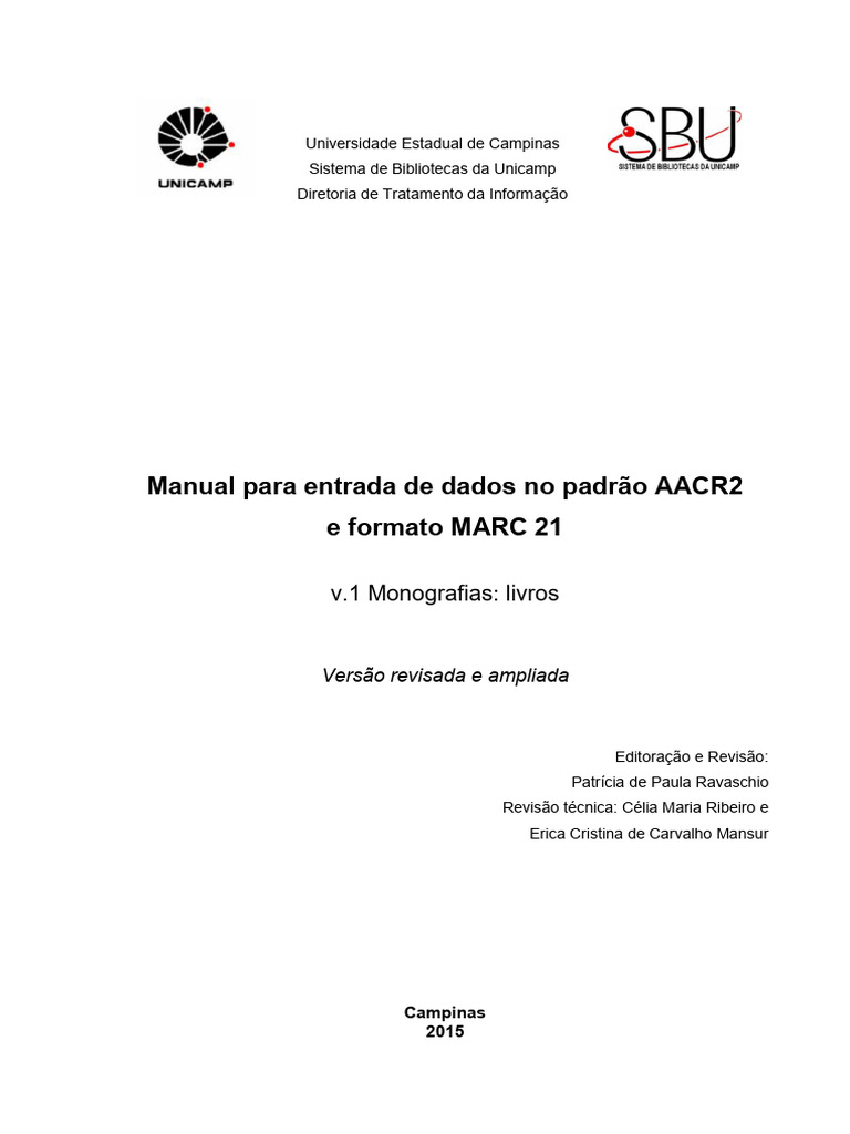Manual de AACR2 para MARC21 | PDF
