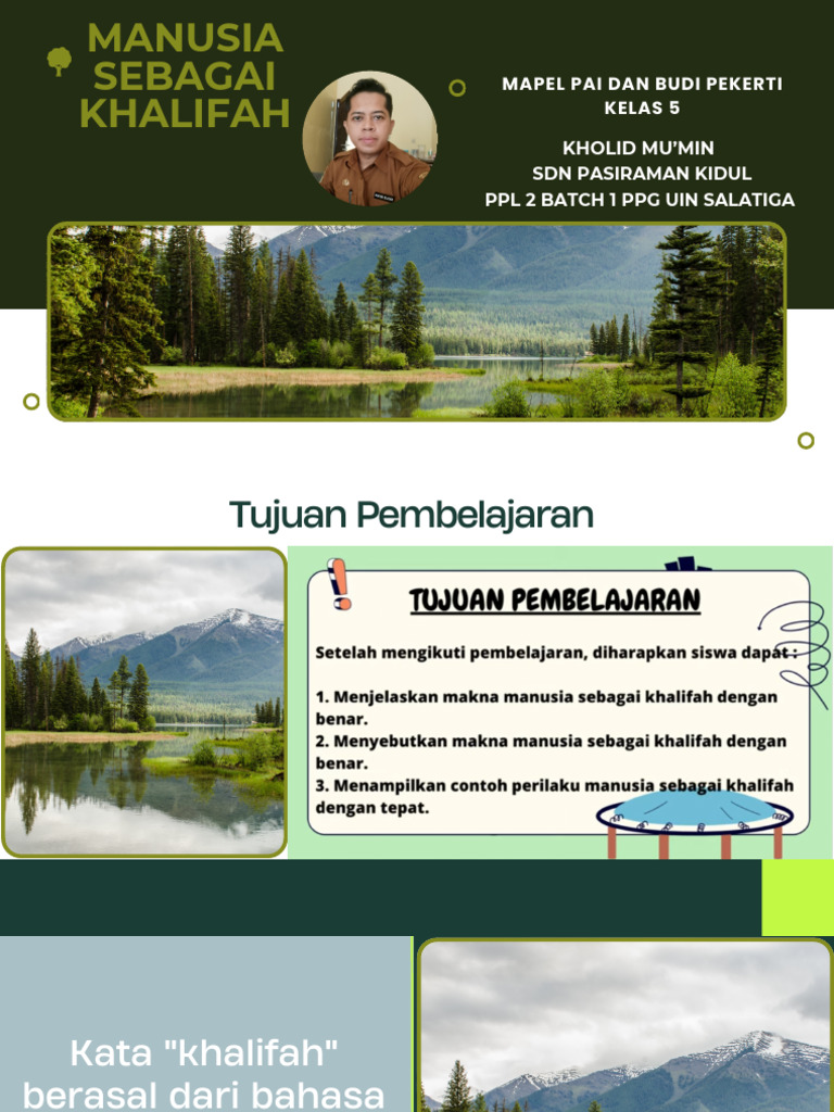 PDF - PPL 2 - Materi Manusia Sebagai Khalifah Mapel PAI Kelas 5 SD ...