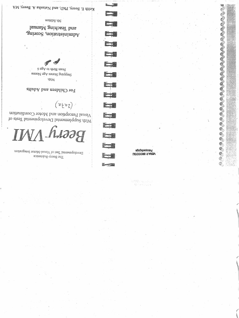 Anexo Beery BORDE LARGO $40 | PDF