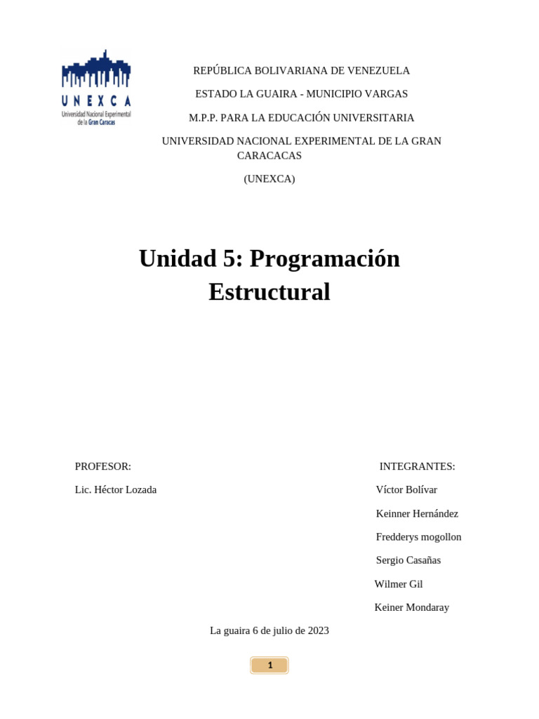 Programacion Estructural | PDF