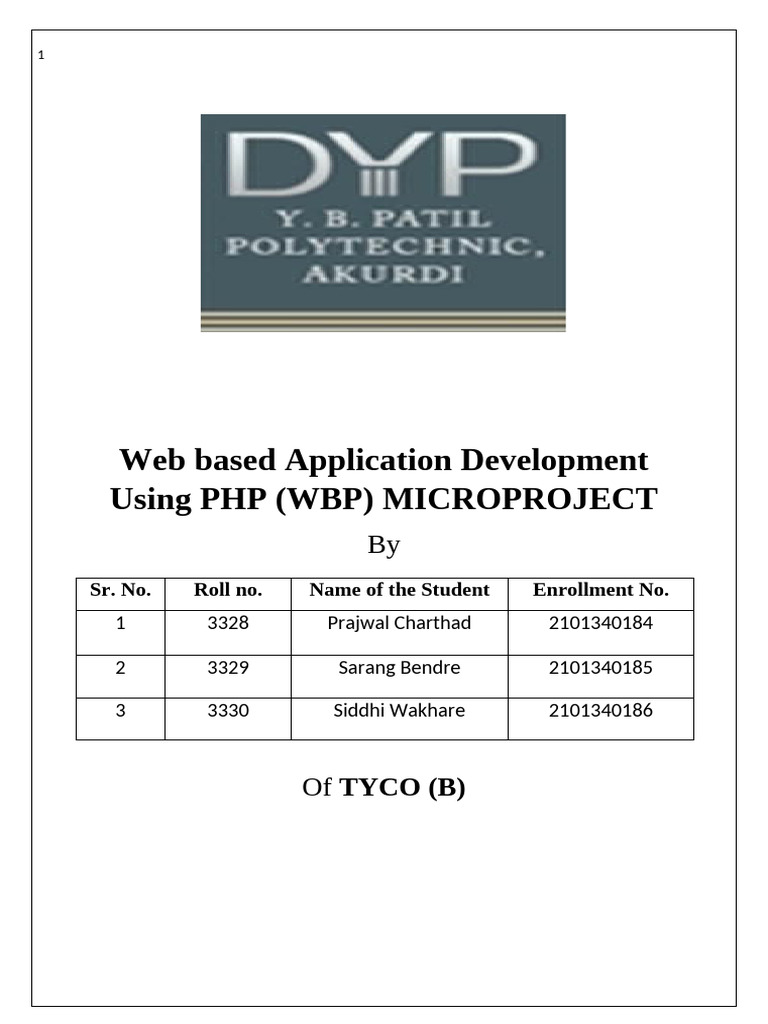 WBP PRJ | PDF