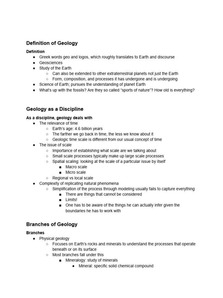 Introduction To Geology | PDF