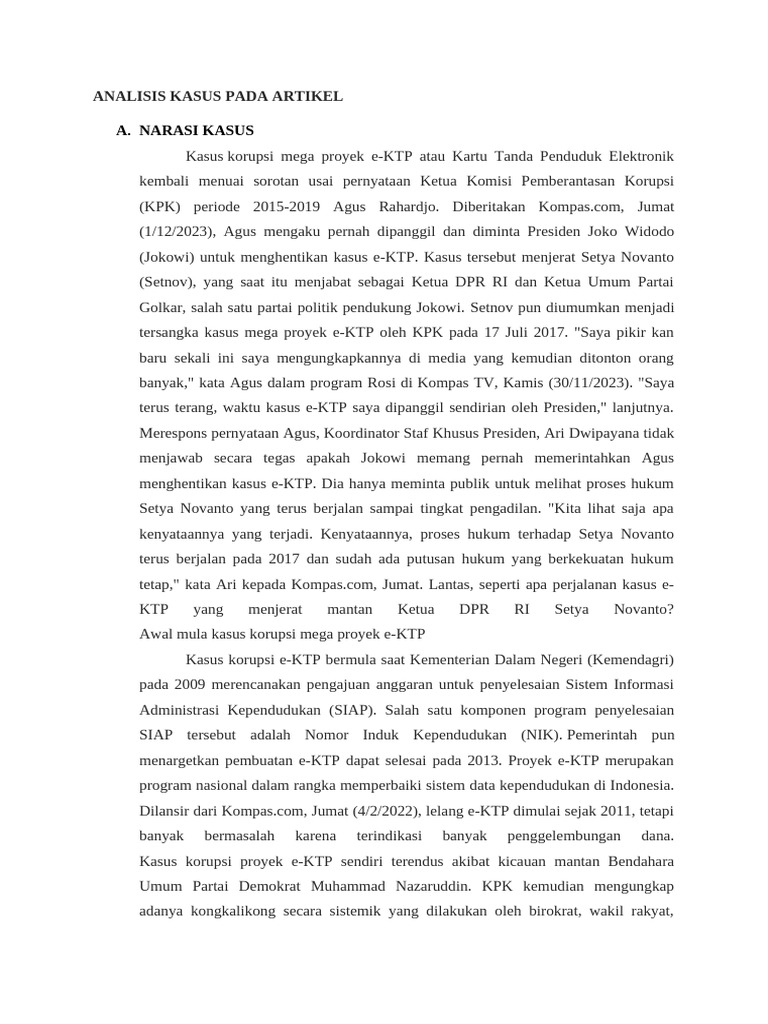 Pbak Analisis Kasus | PDF
