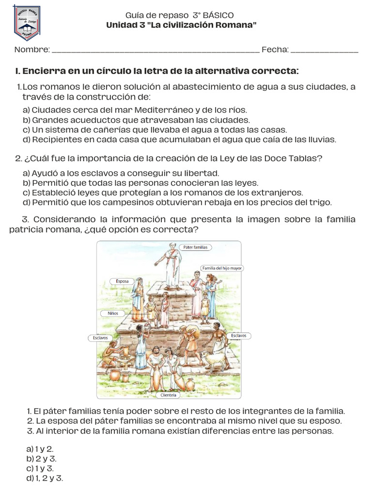 Guía de Repaso 3° BÁSICO | PDF