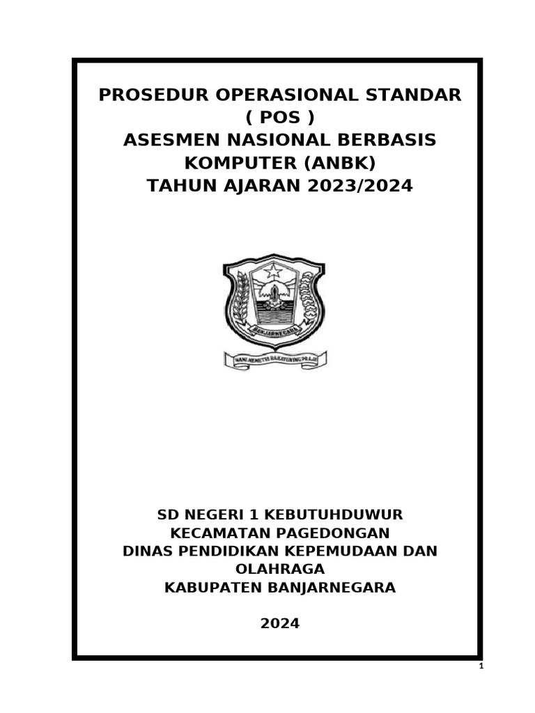 Pos Anbk SD 2222222 | PDF | Indonesia | Wellness