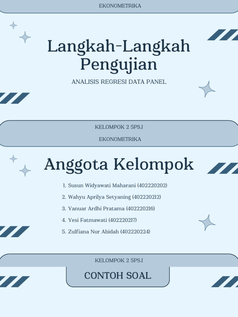 Per.5 - Kel.2 - Praktek Analisis Regresi Data Panel | PDF