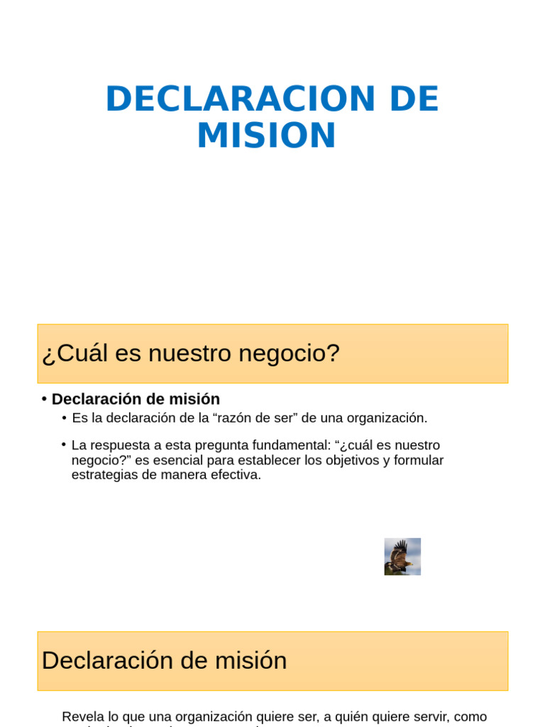 Componentes y Ejemplos de Misión Empresarial | PDF | Business | Calidad ...