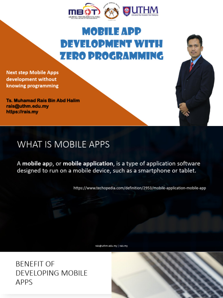 Mobile App Development With Zero Programming | PDF