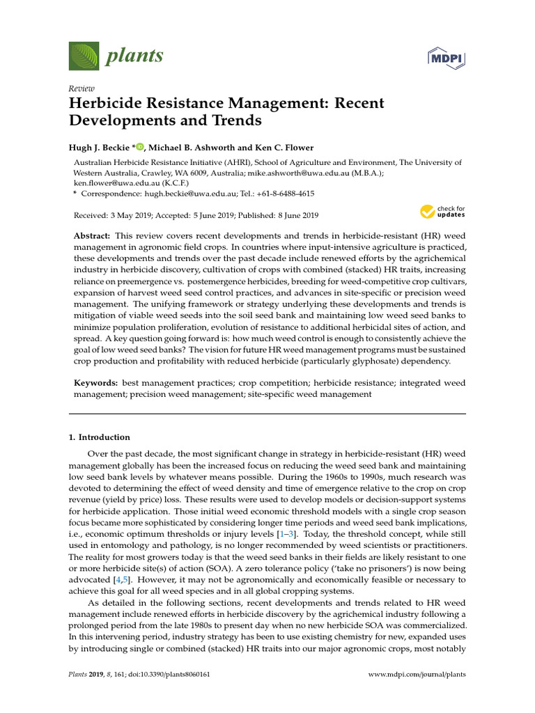 11B-Herbicide Introduction - PAPER | PDF