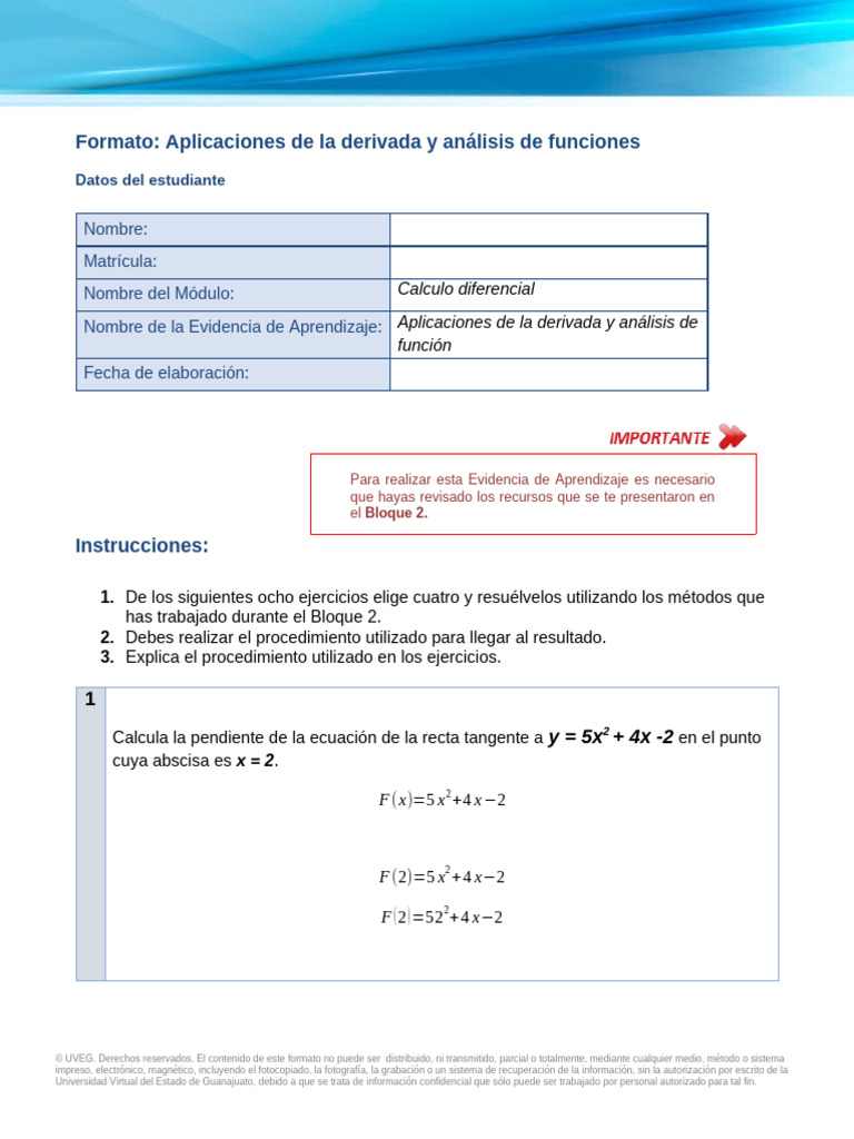 Aplicaciones de La Derivada | PDF