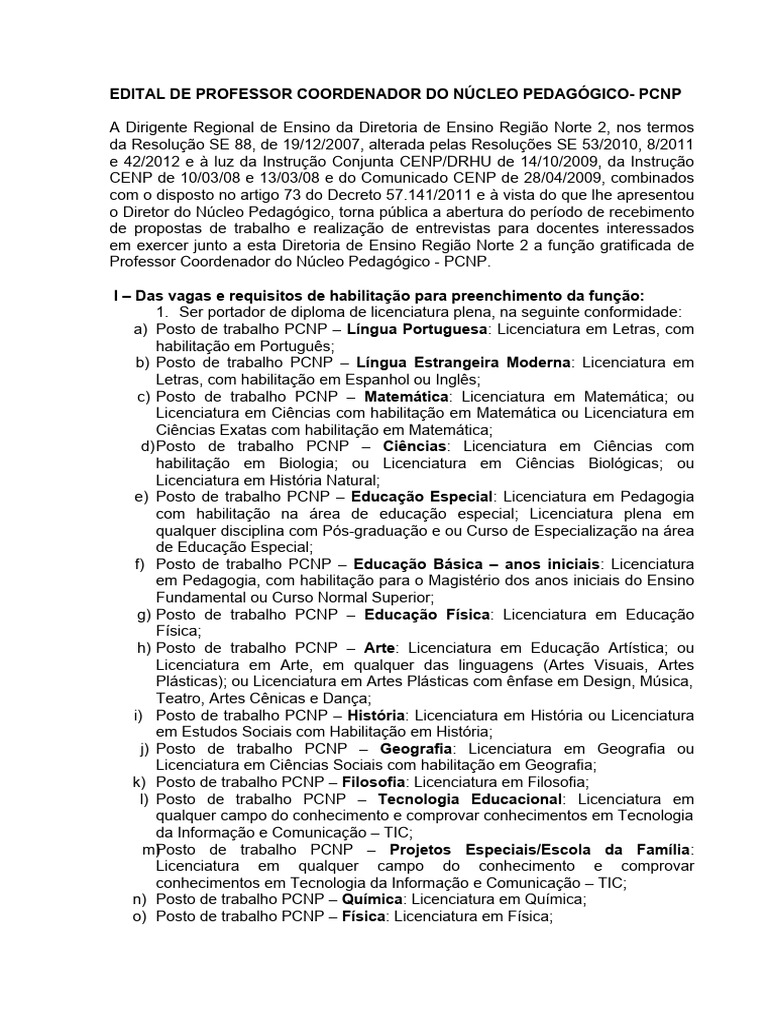 Convocatoria PCNP Región Norte 2 | PDF | Ciencias Naturales | Science