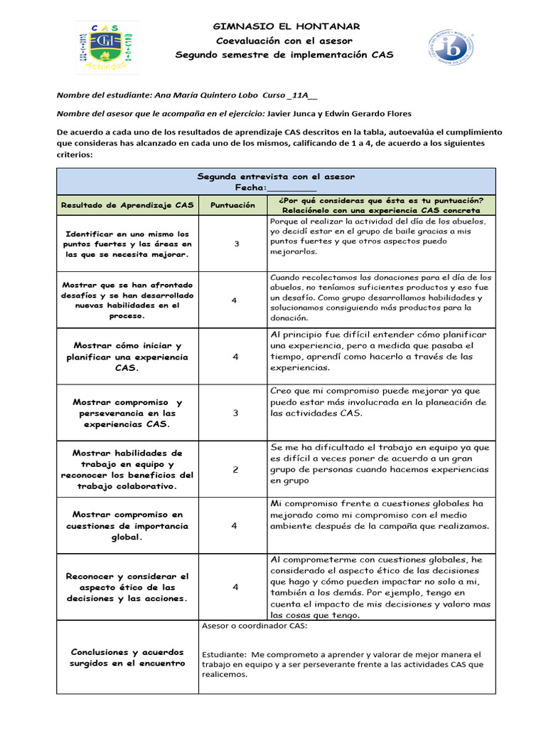 Segunda Entrevista Con El Asesor 2024 | PDF