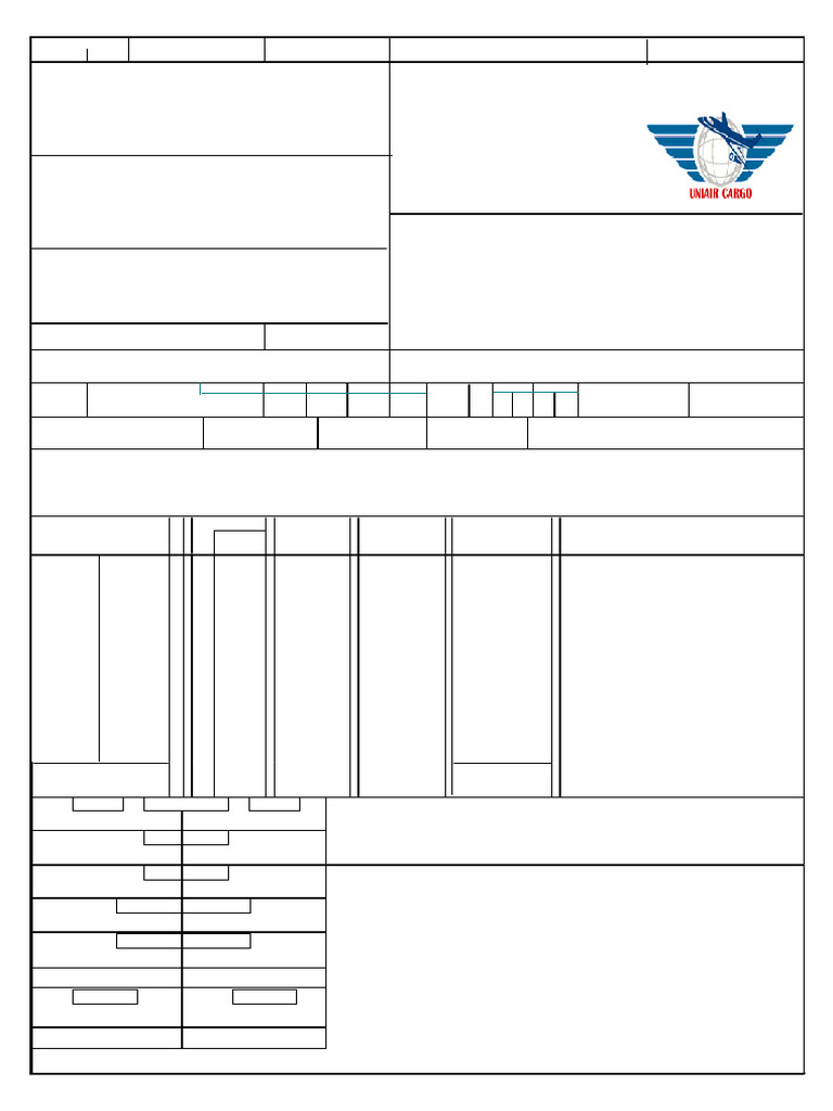 House Air Waybill For Ea Job 4080 | PDF