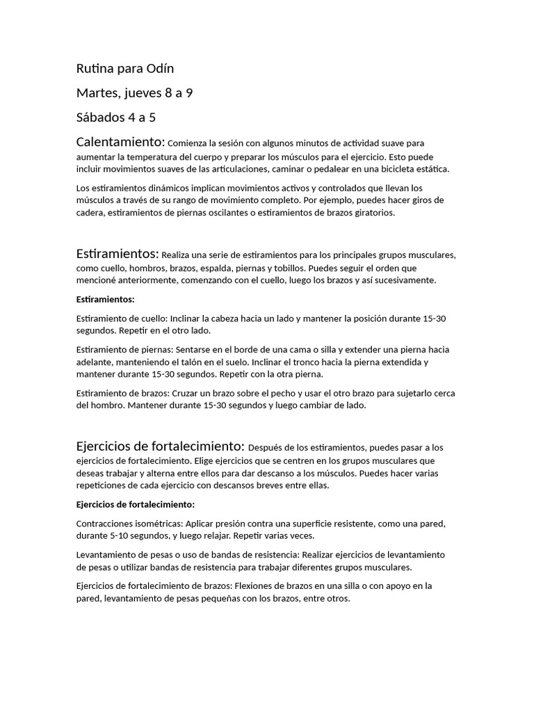 Rutina para Odín | PDF