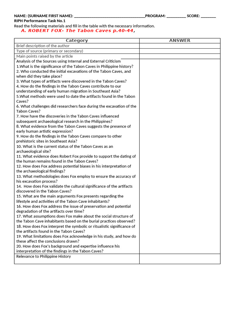 RIPH-Performance-Task-No.1-Sept. 25,2024 | PDF | Methodology | Social ...