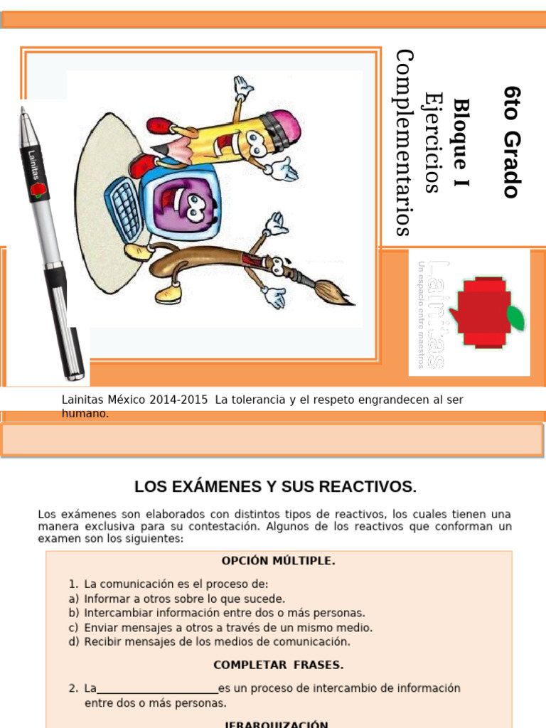 6to-Grado-Bloque-1-Ejercicios-Complementarios | PDF