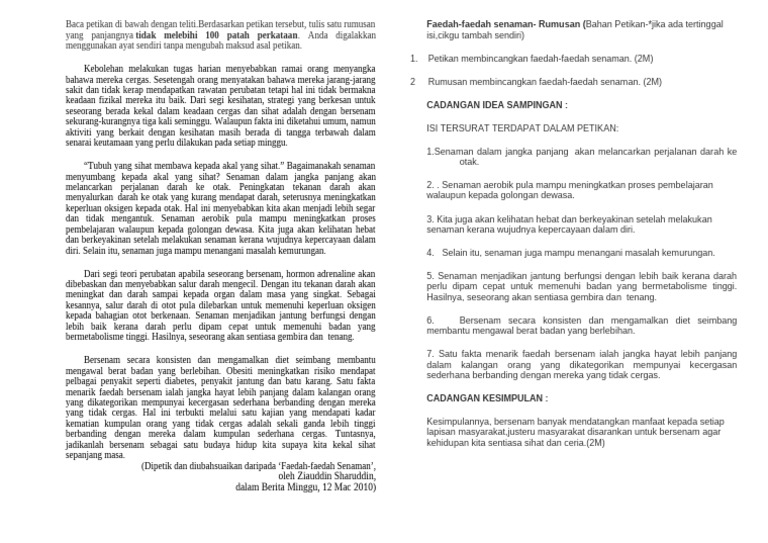 Latihan Rumusan 2 | PDF