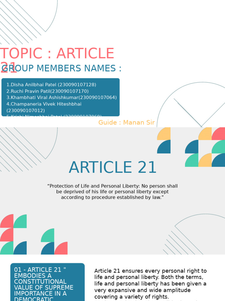 IC Article 21 | PDF