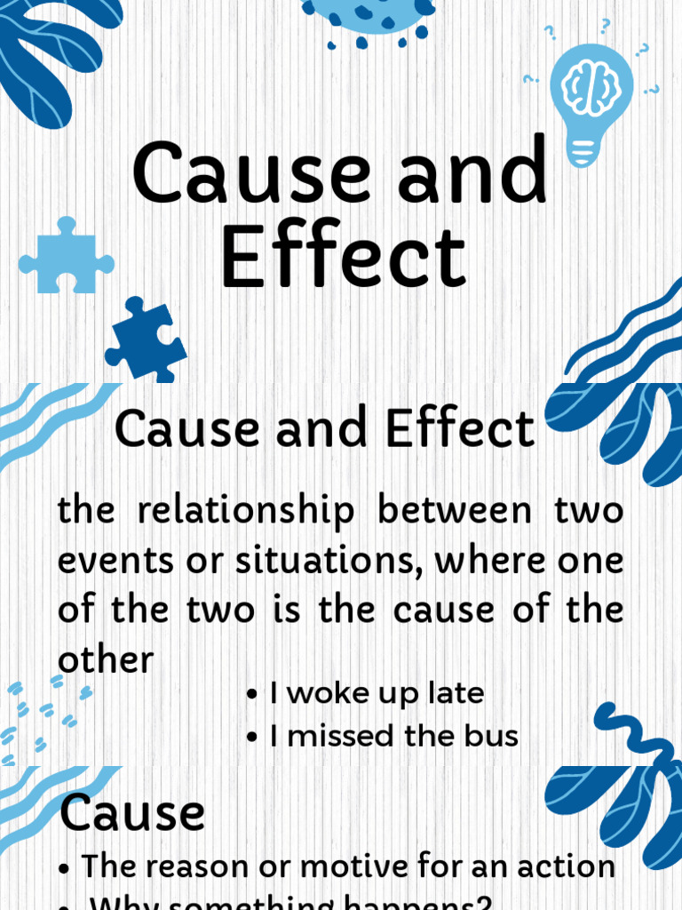Understanding Cause and Effect Relationships | PDF | Language Arts ...